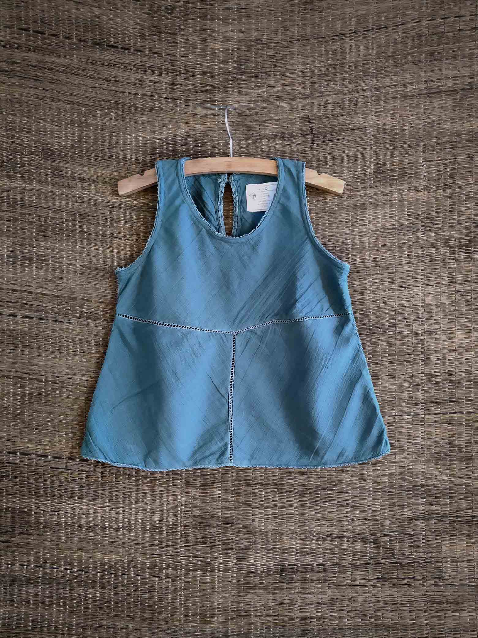 Ganjees - Blue | Girls’ Cotton Top | Kids Clothing – TheKefiHouse