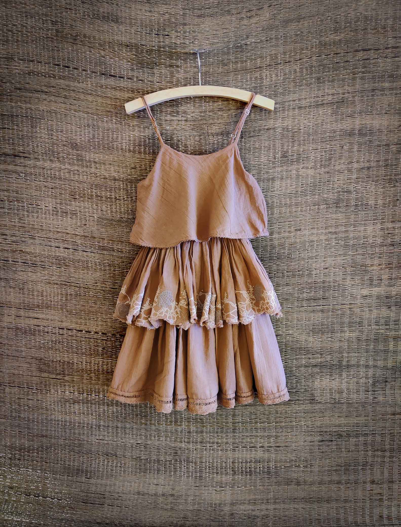 Layered Dress - Brown | Girls’ Cotton Dresses | Kids Clothing ...
